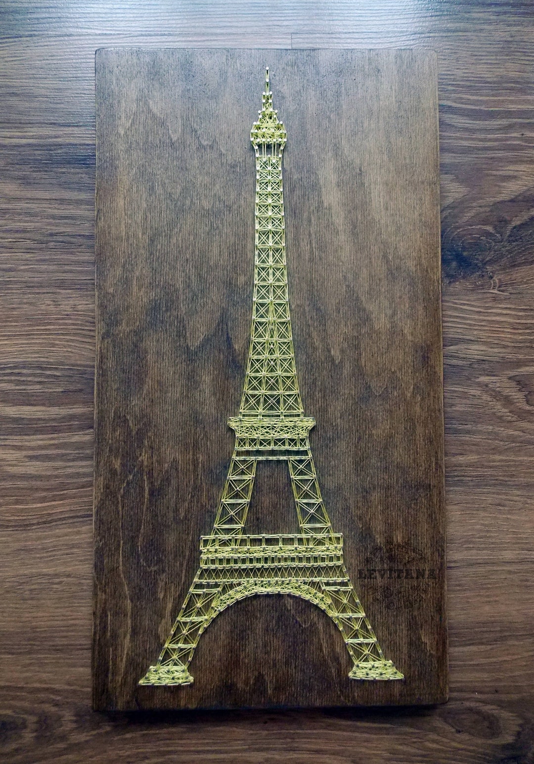 Eiffel Tower String Art: Paris Wood Wall Decor (18"x10") - Etsy
