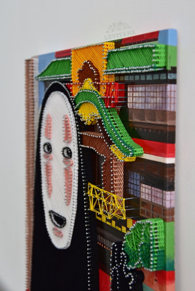 Spirited Away Wall Art Anime String Art No Face Spirited Away - Etsy