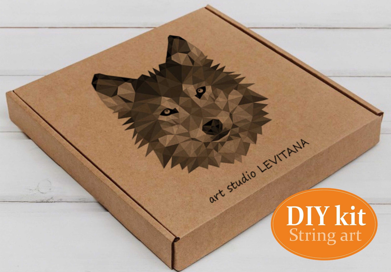 DIY Kit String Art Wolf Wild Animal Wall Art - Etsy