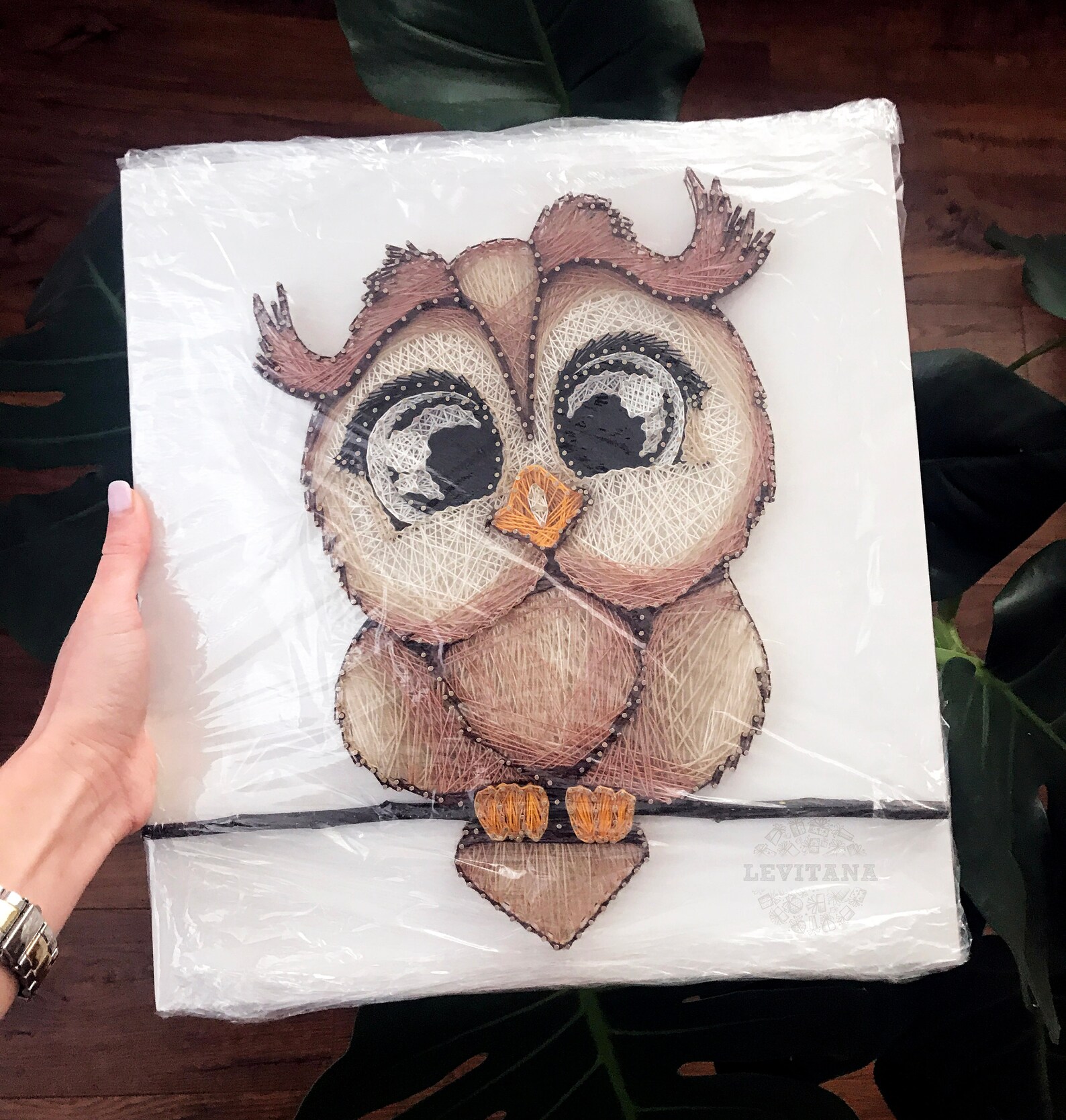 Owl String Art Owl Wood wall art Night owl Wall Art | Etsy