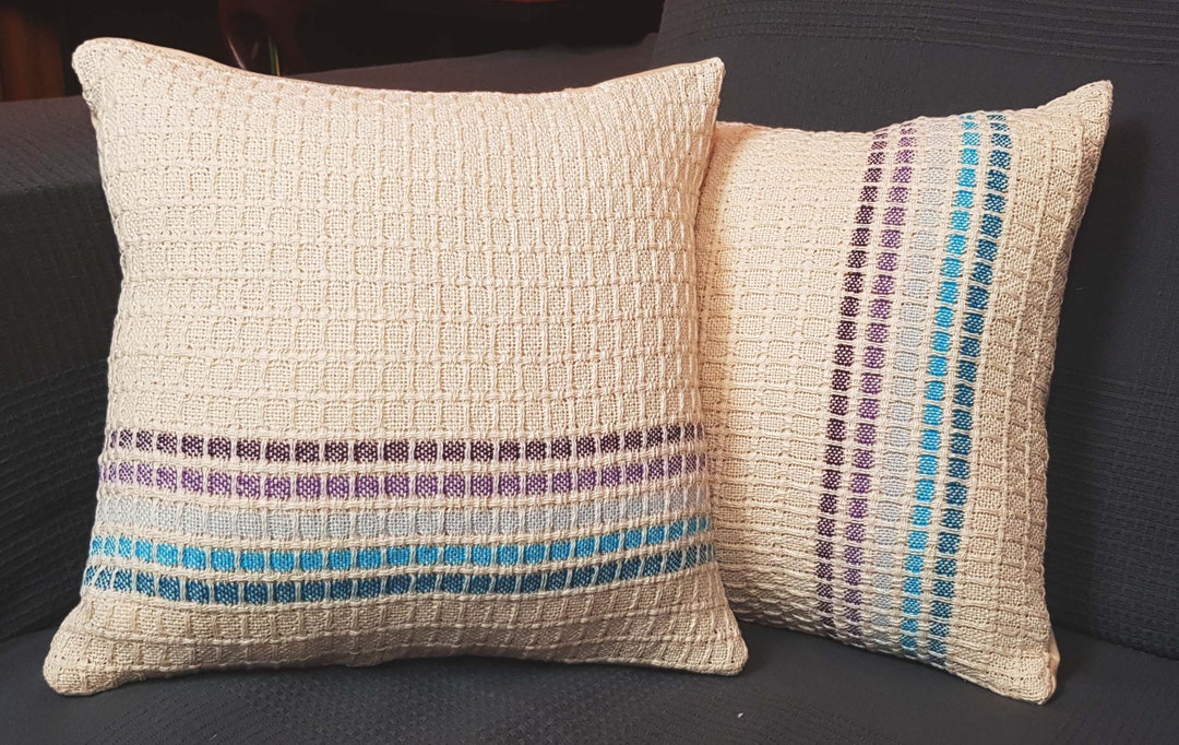 Dawn Stripe Grid Cushion - Etsy