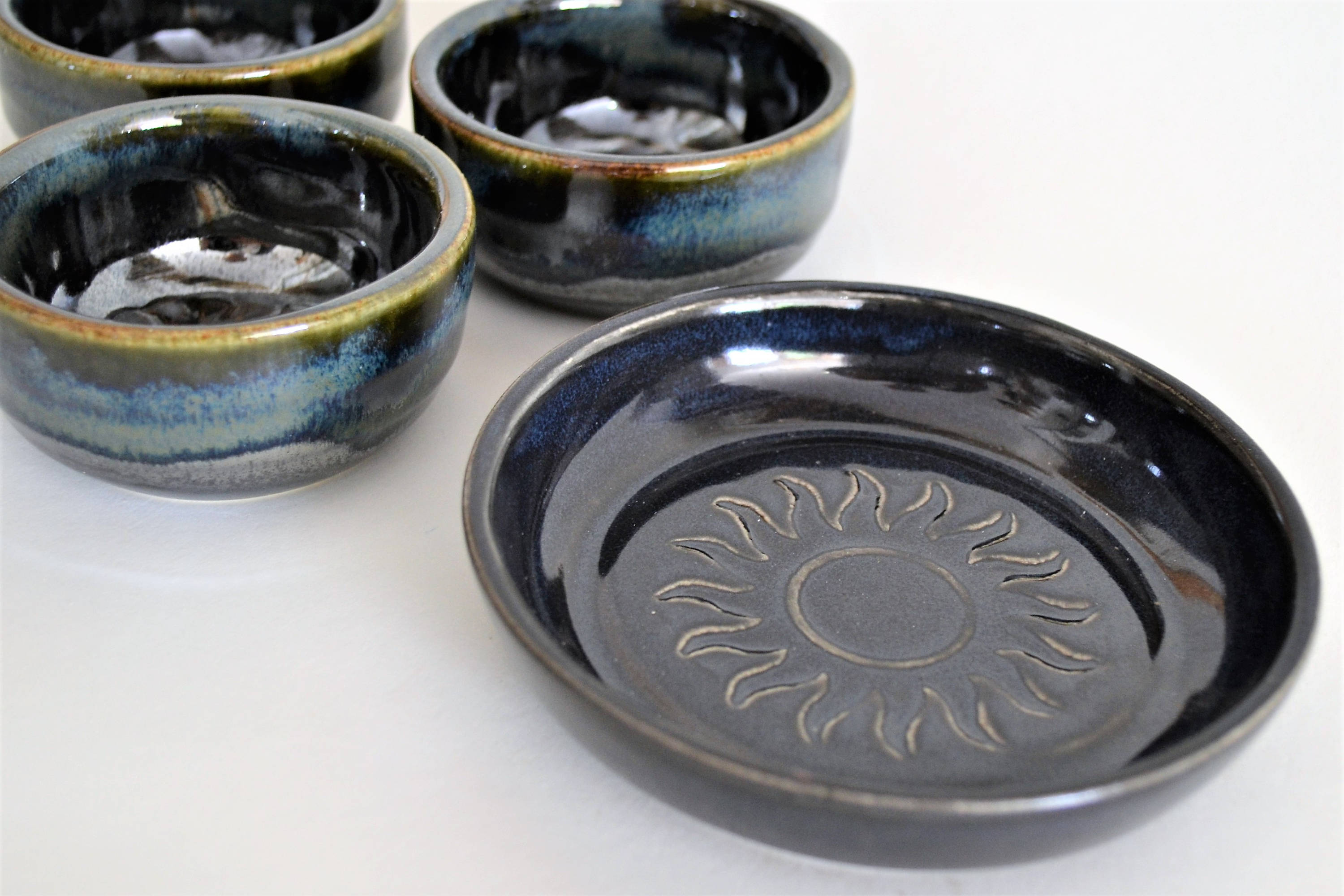 Tapa Plate Small Ceramic Round Serving Dish Hors - Etsy