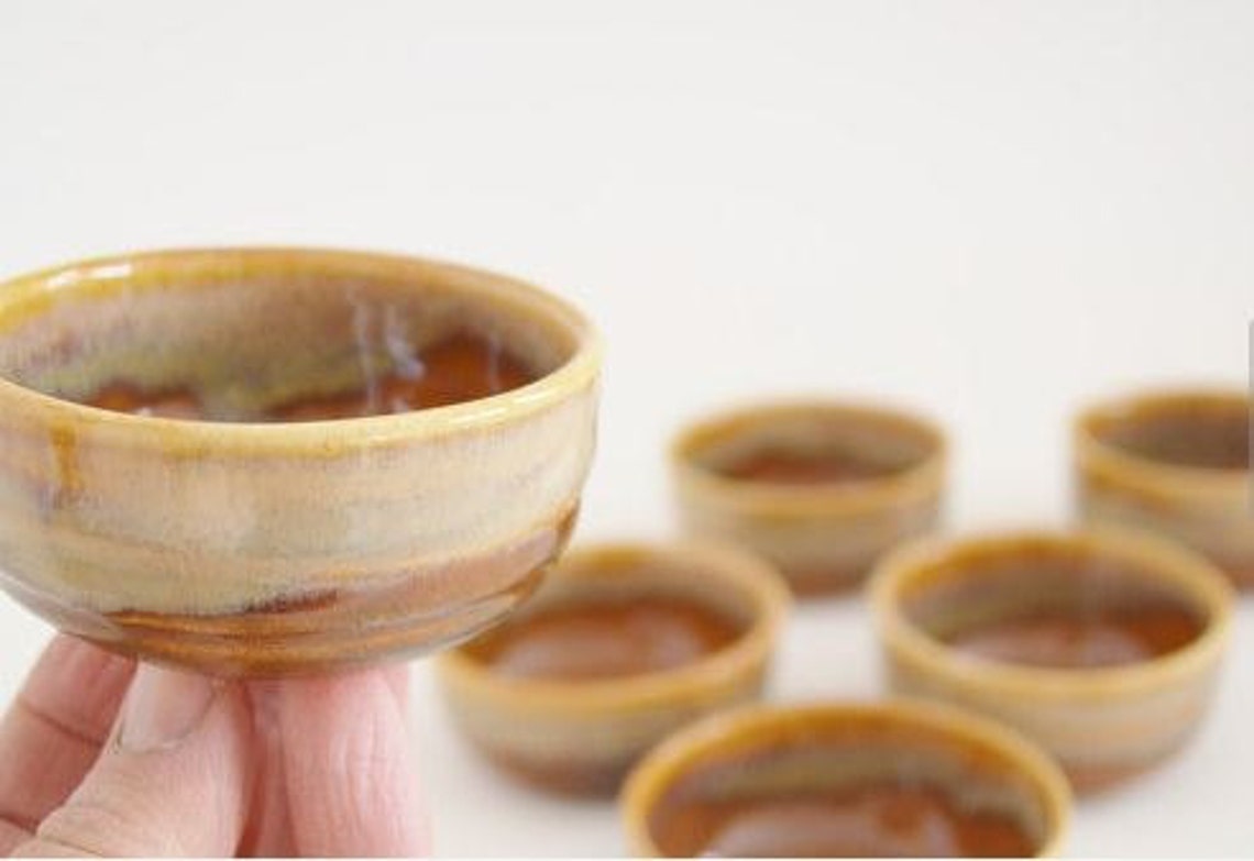 Set of 4 Brown Copitas Copitas De Mezcal Shot Glasses for - Etsy