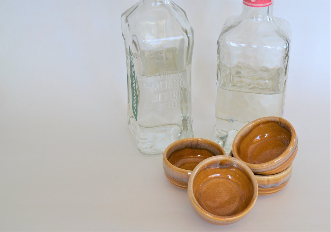 Set of 4 Brown Copitas Copitas De Mezcal Shot Glasses for - Etsy