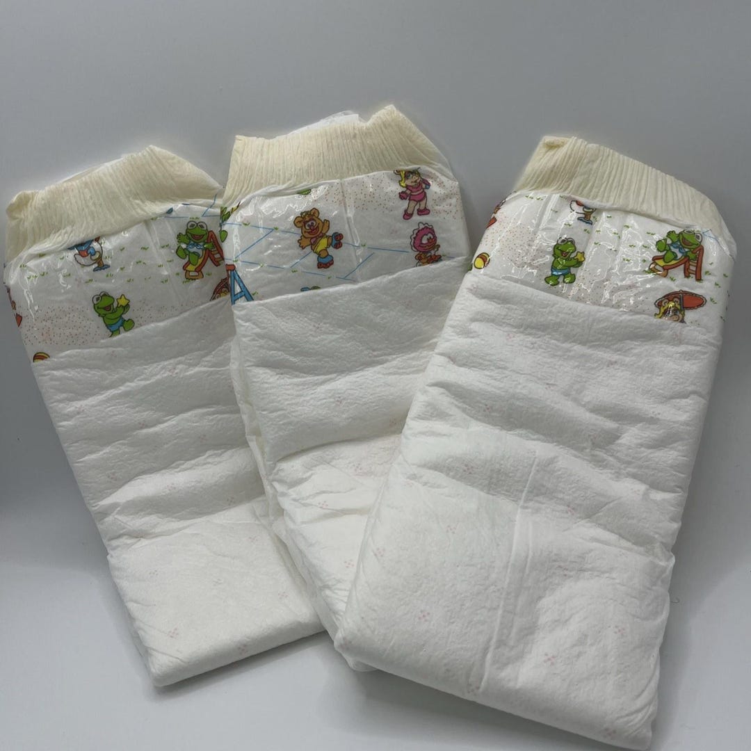 Lot of 3 Vintage Muppet Babies Diapers Clean 80s 90s Summertime ...