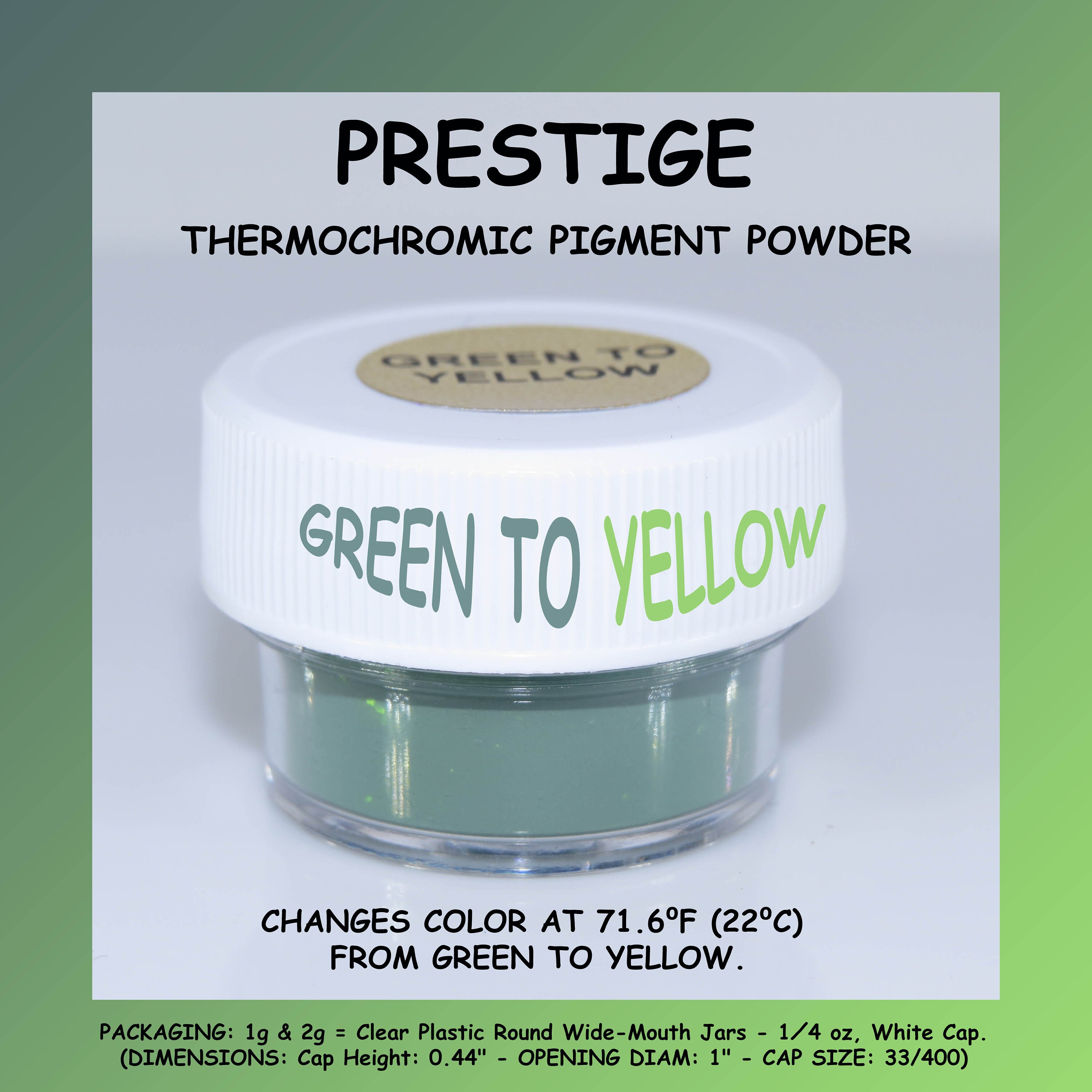 PRESTIGE THERMOCHROMIC PIGMENT Powder That Changes Color at | Etsy