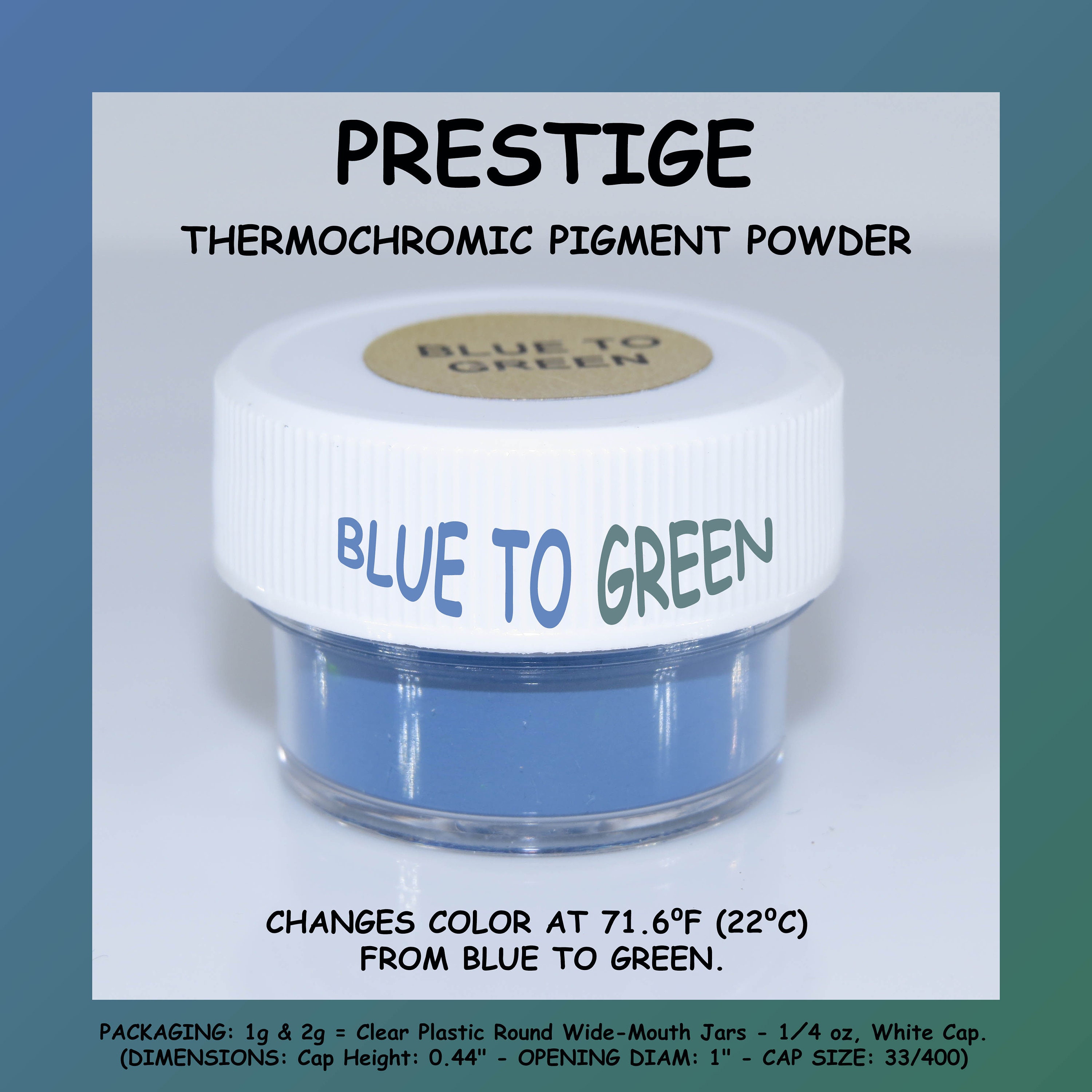 PRESTIGE THERMOCHROMIC PIGMENT Powder That Changes Color at | Etsy