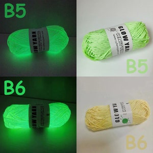 Glow in the Dark Yarn by UNIGLOW PRODUCTS LLC 60 Meter / 65 Yards / 2mm ...