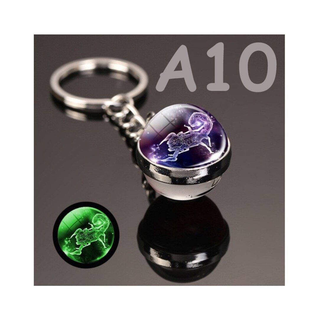 Glow in the Dark Zodiac Keychain by UNIGLOW PRODUCTS LLC Luminous ...