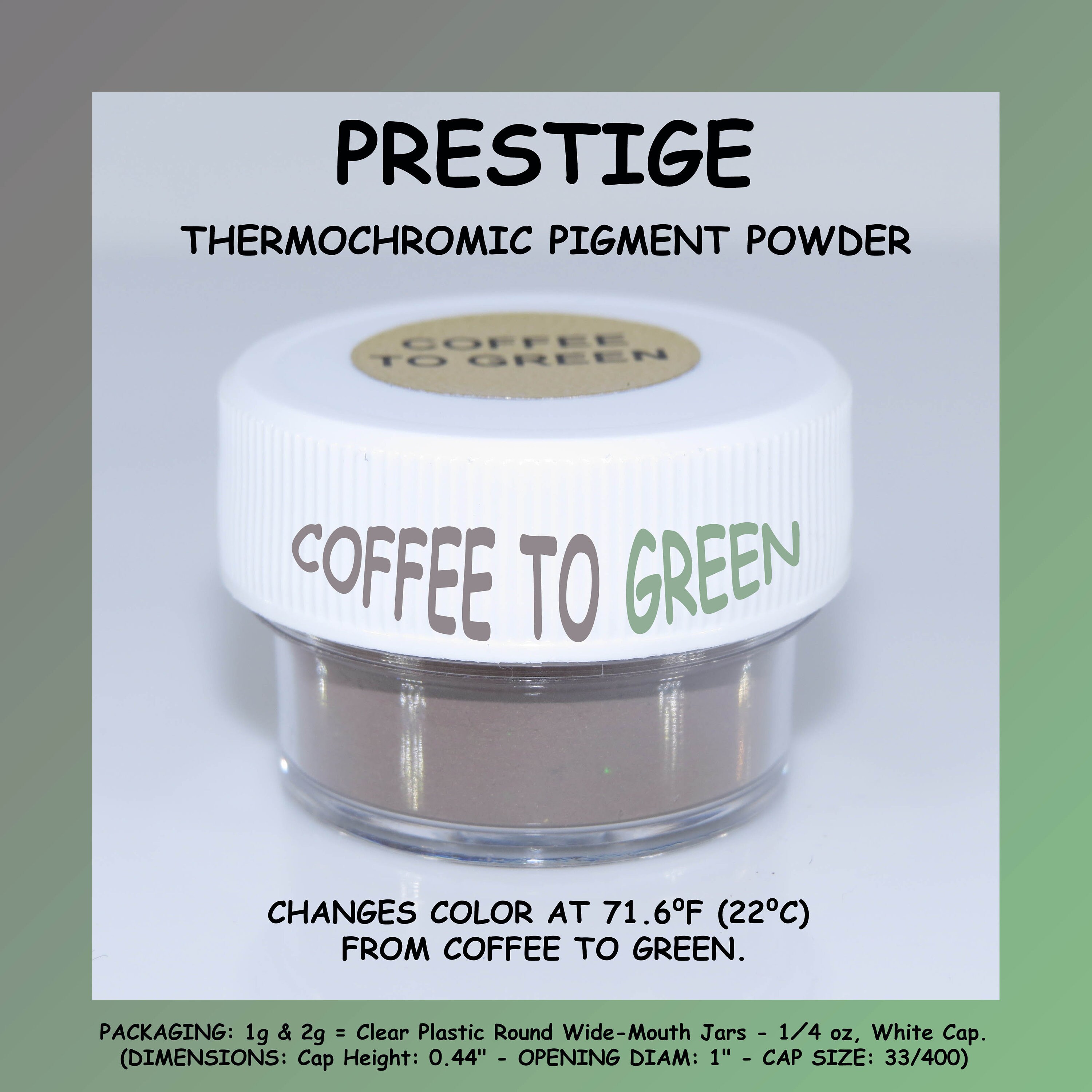 PRESTIGE THERMOCHROMIC PIGMENT Powder That Changes Color at | Etsy