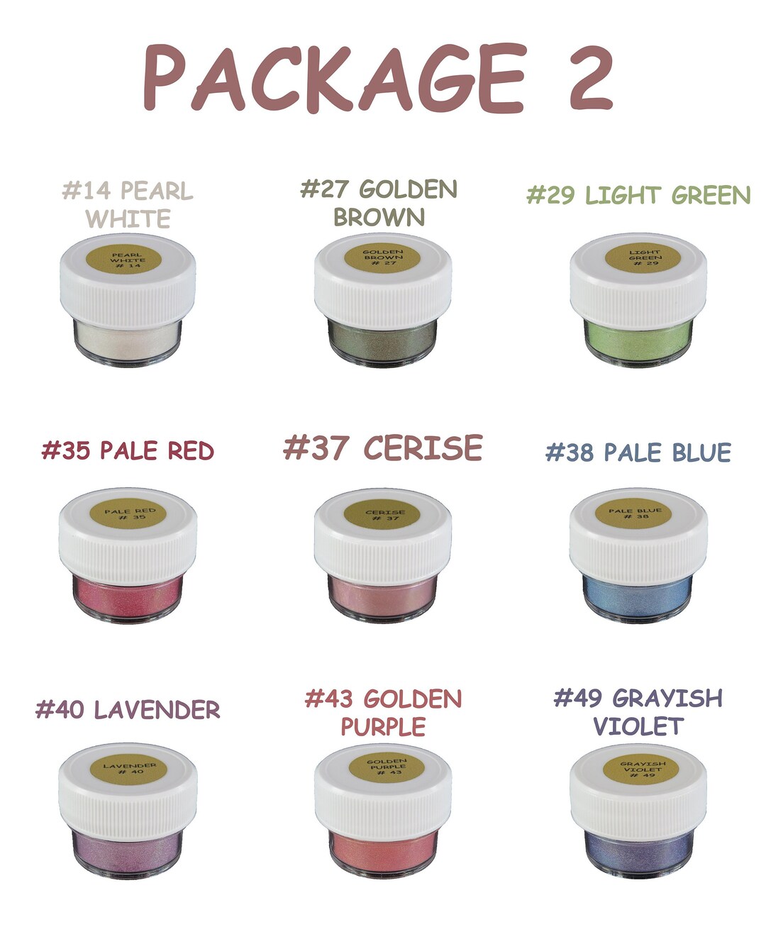 Sample Pack Prestige Mica Pigment Powder by UNIGLOW PRODUCTS LLC. Eco ...