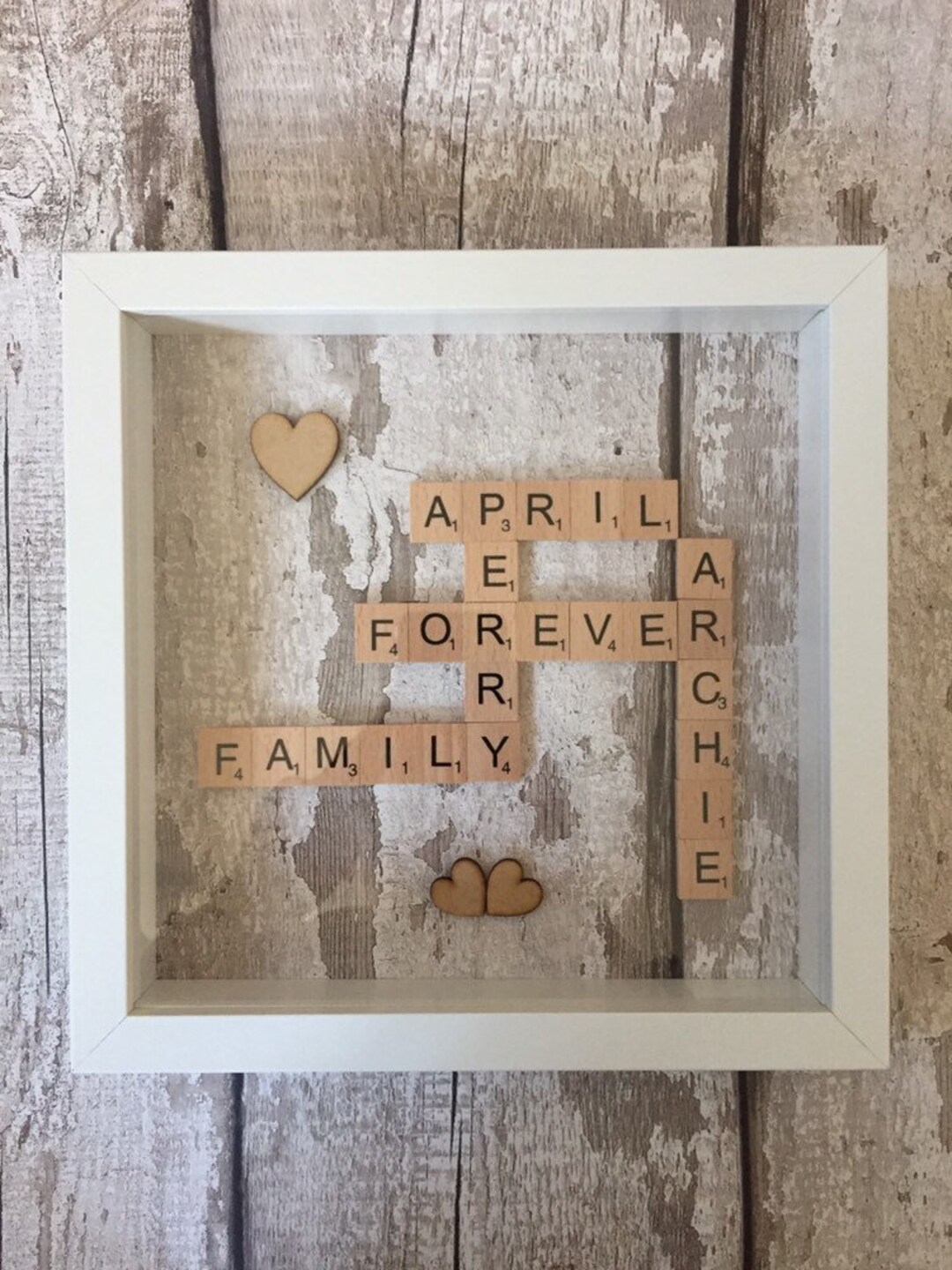 Scrabble Pictures Scrabble Frame Personalised Wall Art Family Gifts ...