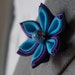 Handmade Flower Lapel Pin / Blue Flower Pin / Lapel Flower ...