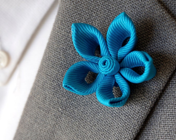 Open Petal Handmade Lapel Flower / Flower Lapel Pin / Lapel - Etsy
