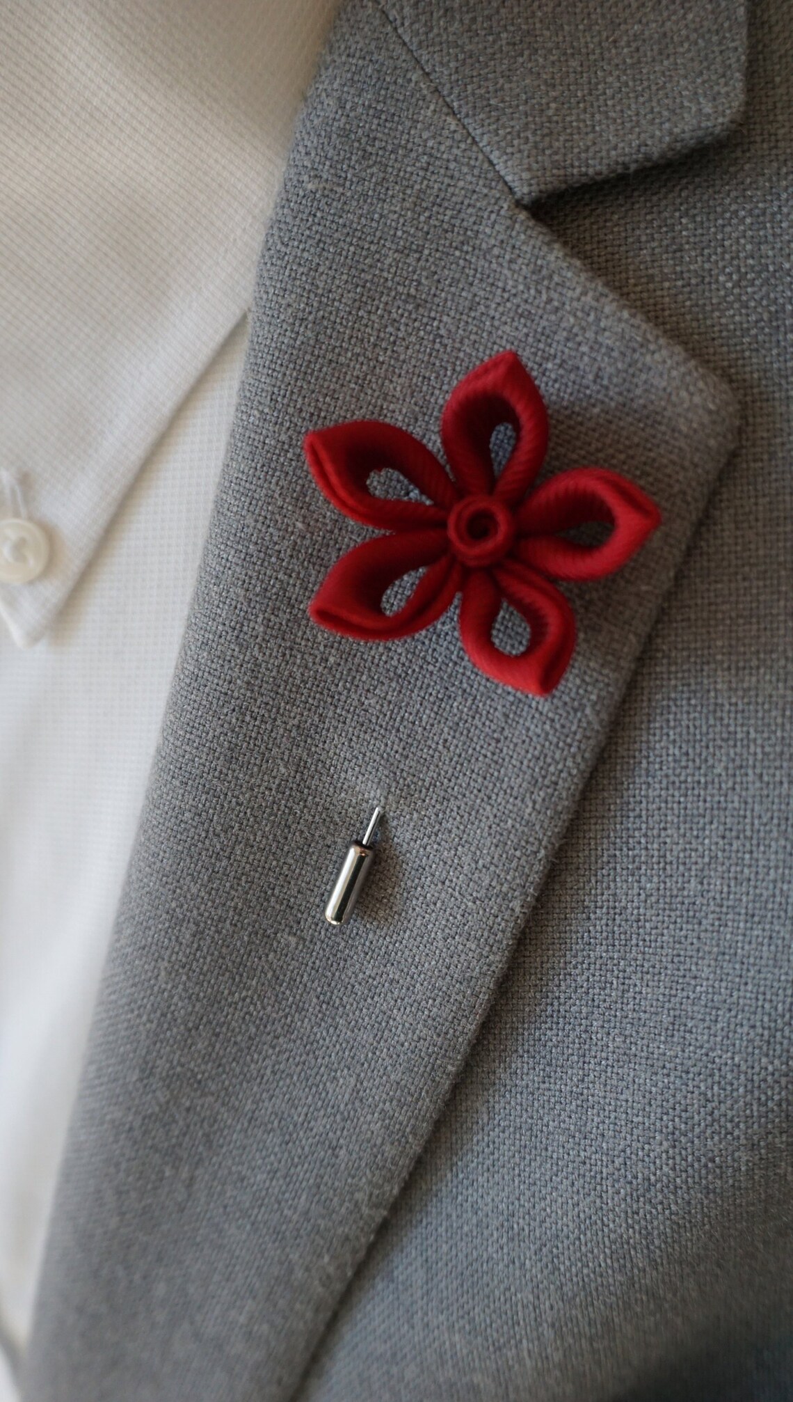 Open Petal Handmade Lapel Flower / Flower Lapel Pin / Lapel Pin ...