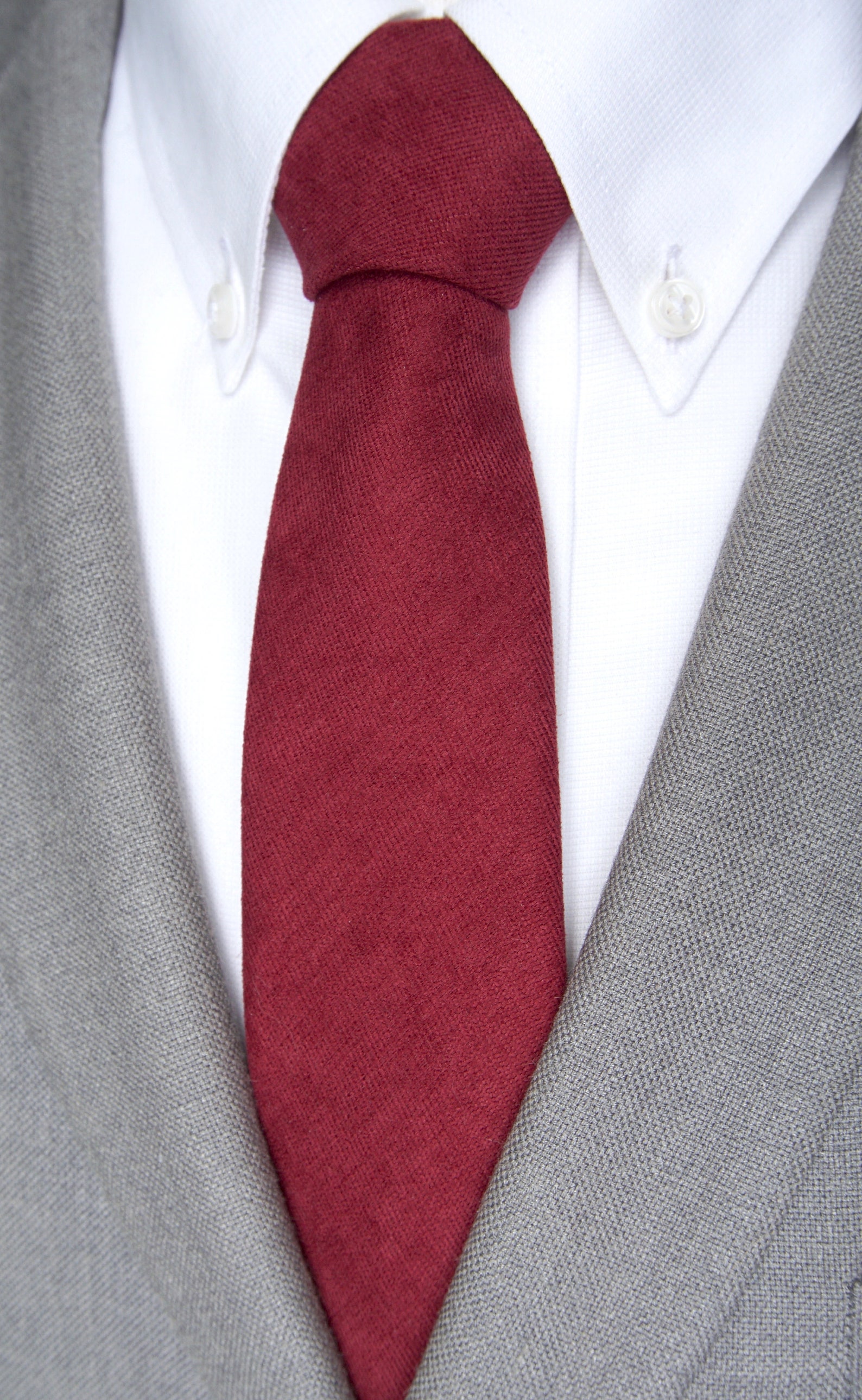 Handmade Scarlet Red Lapel Flower Paired With Scarlett Red Tie | Etsy