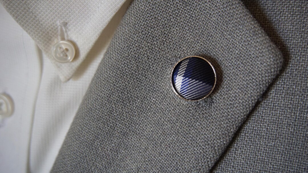 Round Lapel Buttonhole Pin - Suit Accessory - Men Lapel Pin - Circle ...