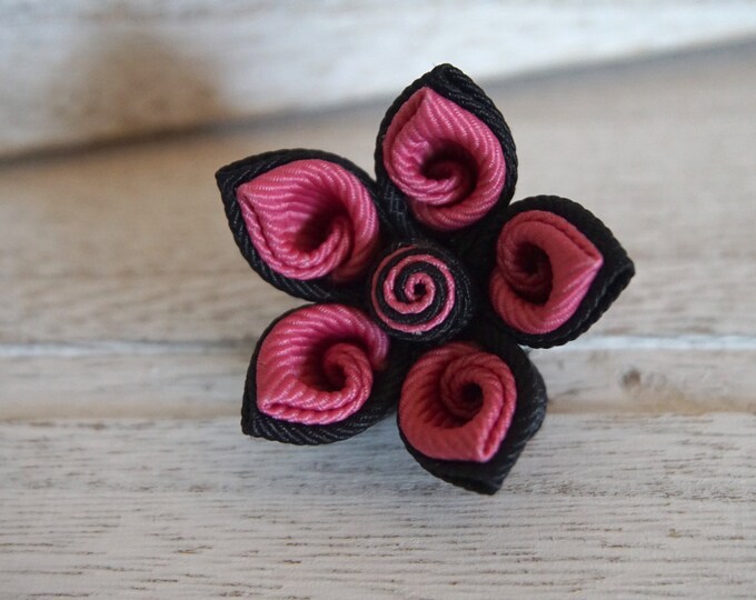 Handmade Flower Lapel Pin / Lapel Flower Brooch / Kanzashi Flower Pin ...