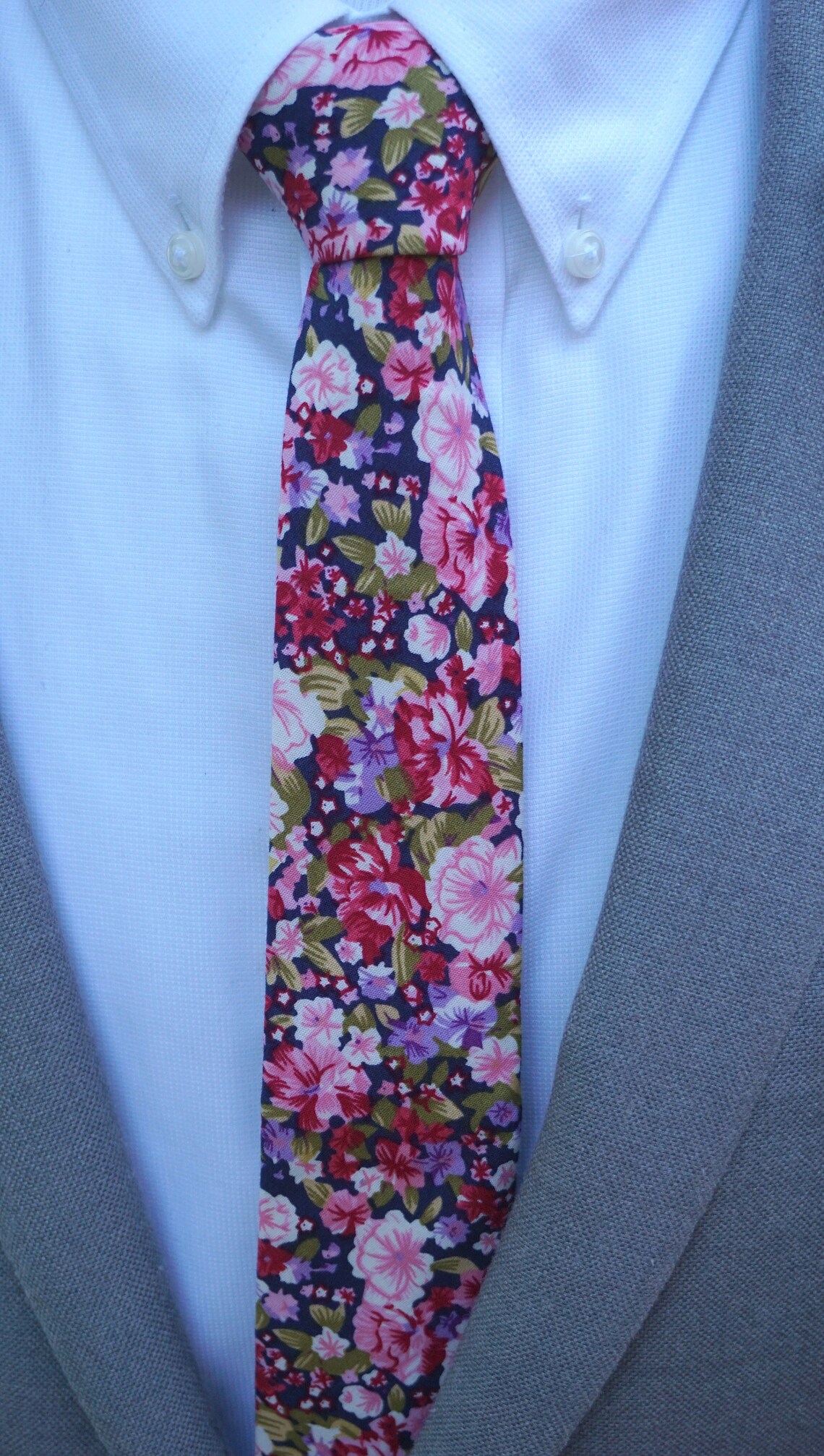 Handmade Lapel Flower Pin With a Floral Tie Set Wedding - Etsy