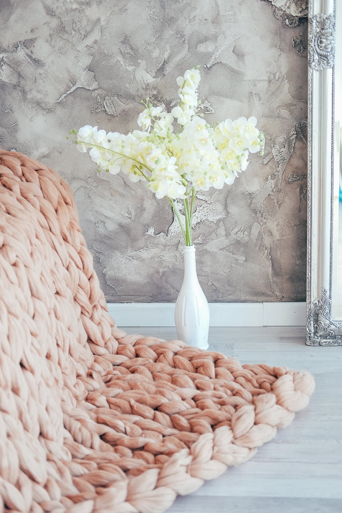 Chunky Knit Blanket. Chunky Knit Throw. Merino Wool Blanket. | Etsy