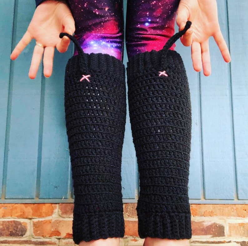 Meowtastic Kitty Leg Warmers Cute Kawaii Handmade Crochet PDF Pattern ...