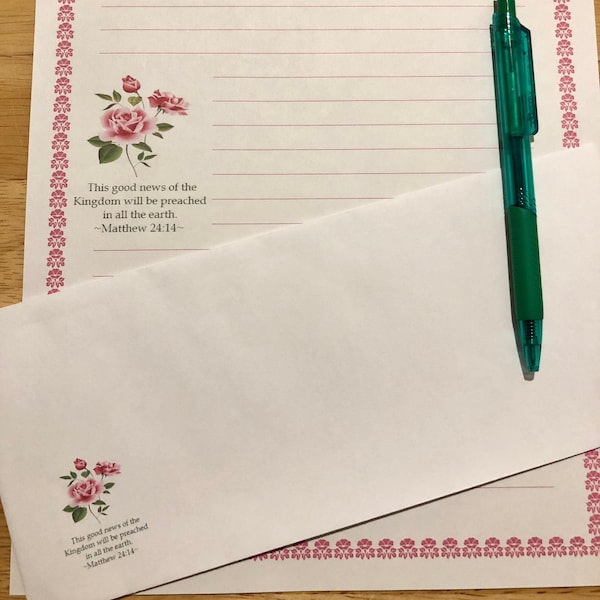 Jw Stationary and Envelope - Etsy