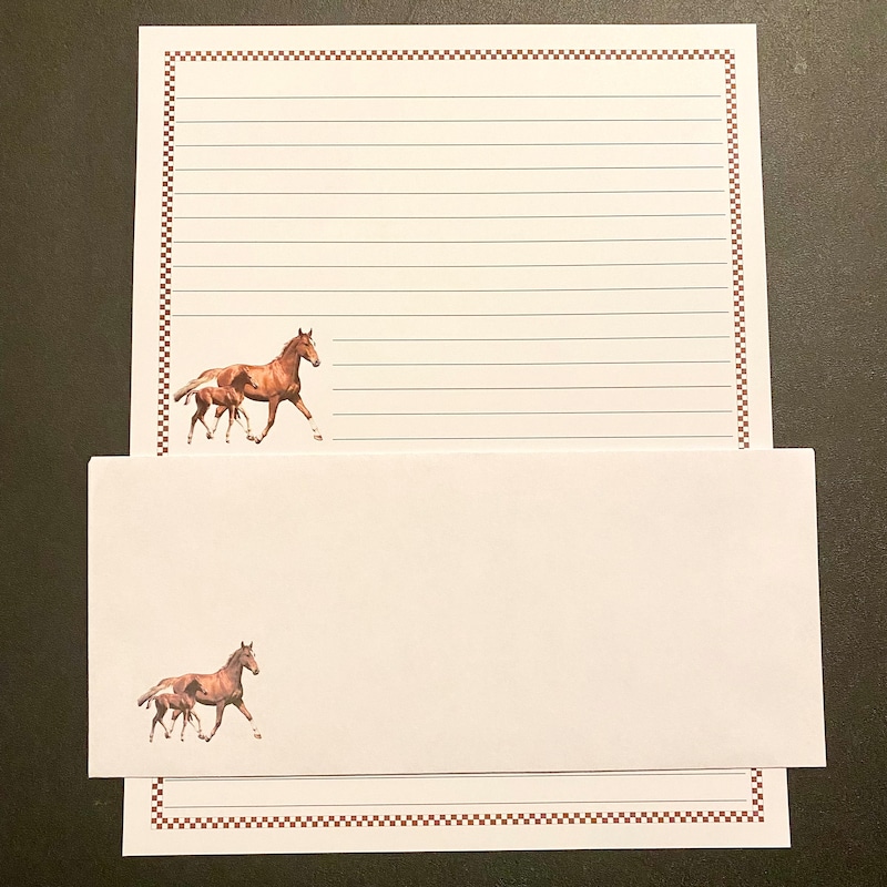Horse Stationary Sets - Etsy