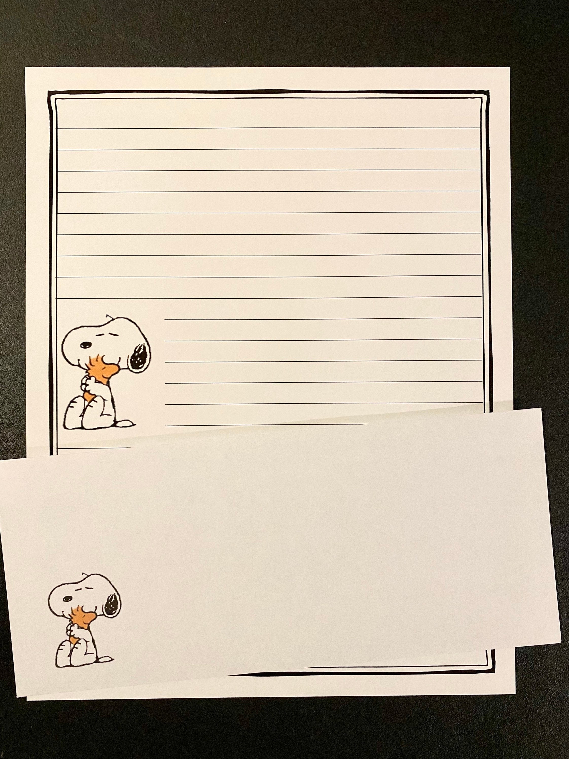 Snoopy Writing