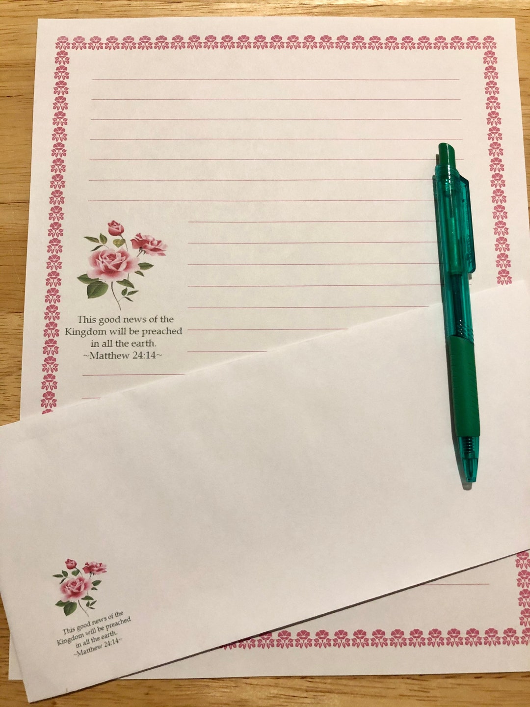 Greeting Cards - Scripture - Stationary Writing Paper - 12 Sheets 12 ...