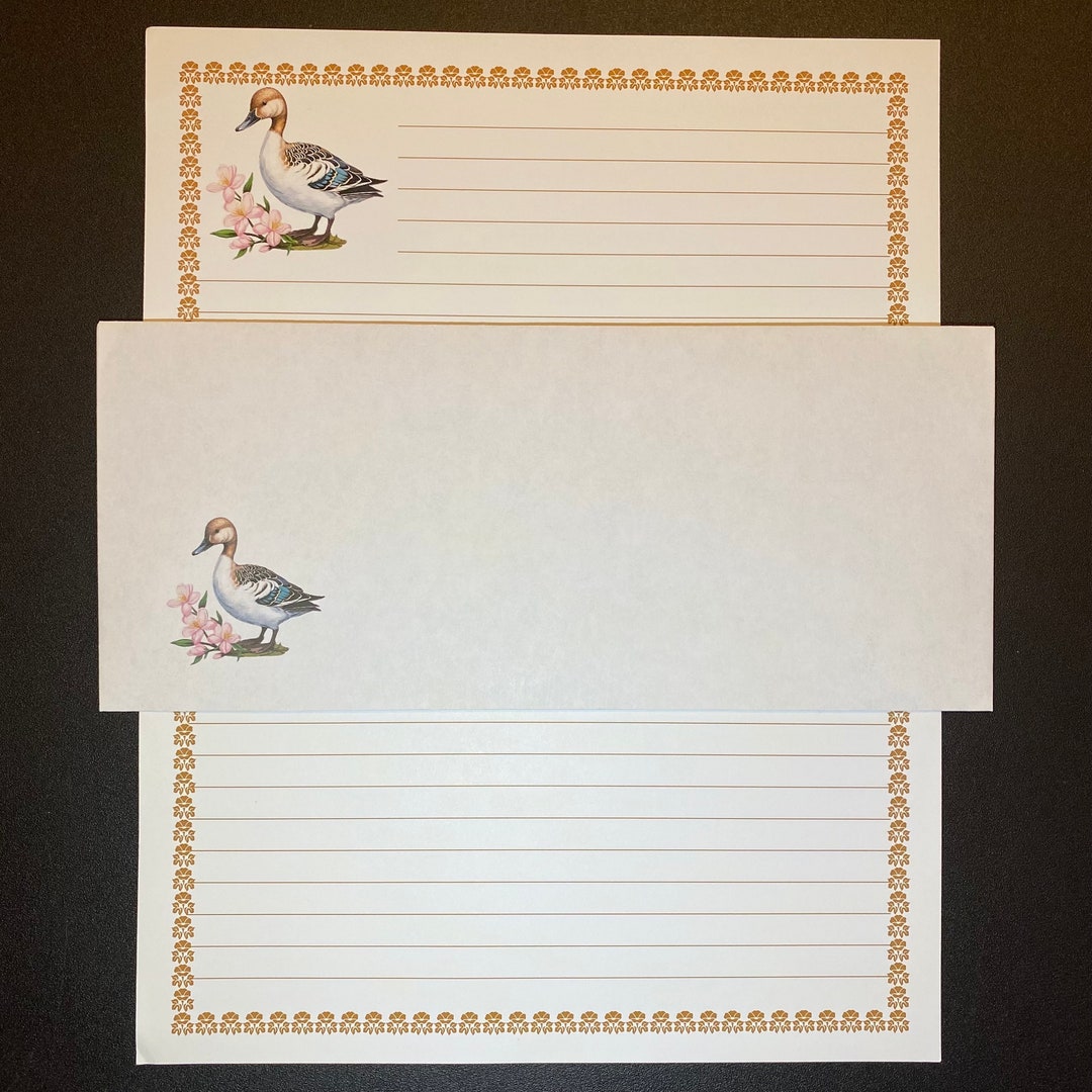 Farm Duck - Stationery Set 12 Sheets 12 Envelopes - Snail Mail - Pen ...
