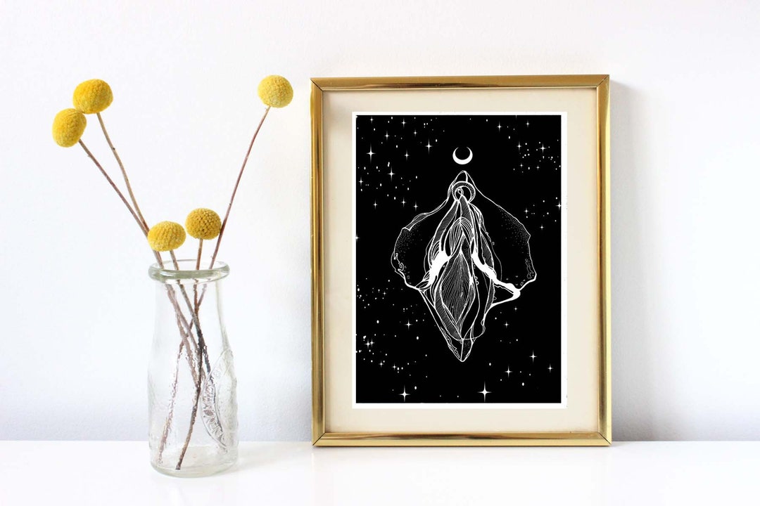 High Quality Limited Vulva Print - on Handmade Cotton Paper. - Etsy