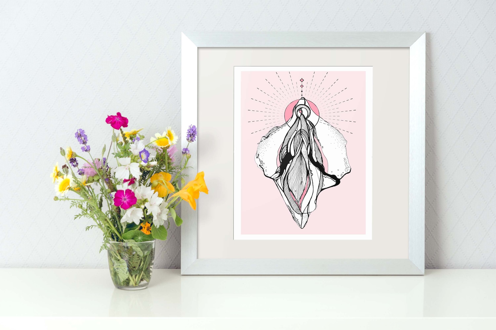 High Quality Limited Holy Vulva Print on Handmade Cotton - Etsy