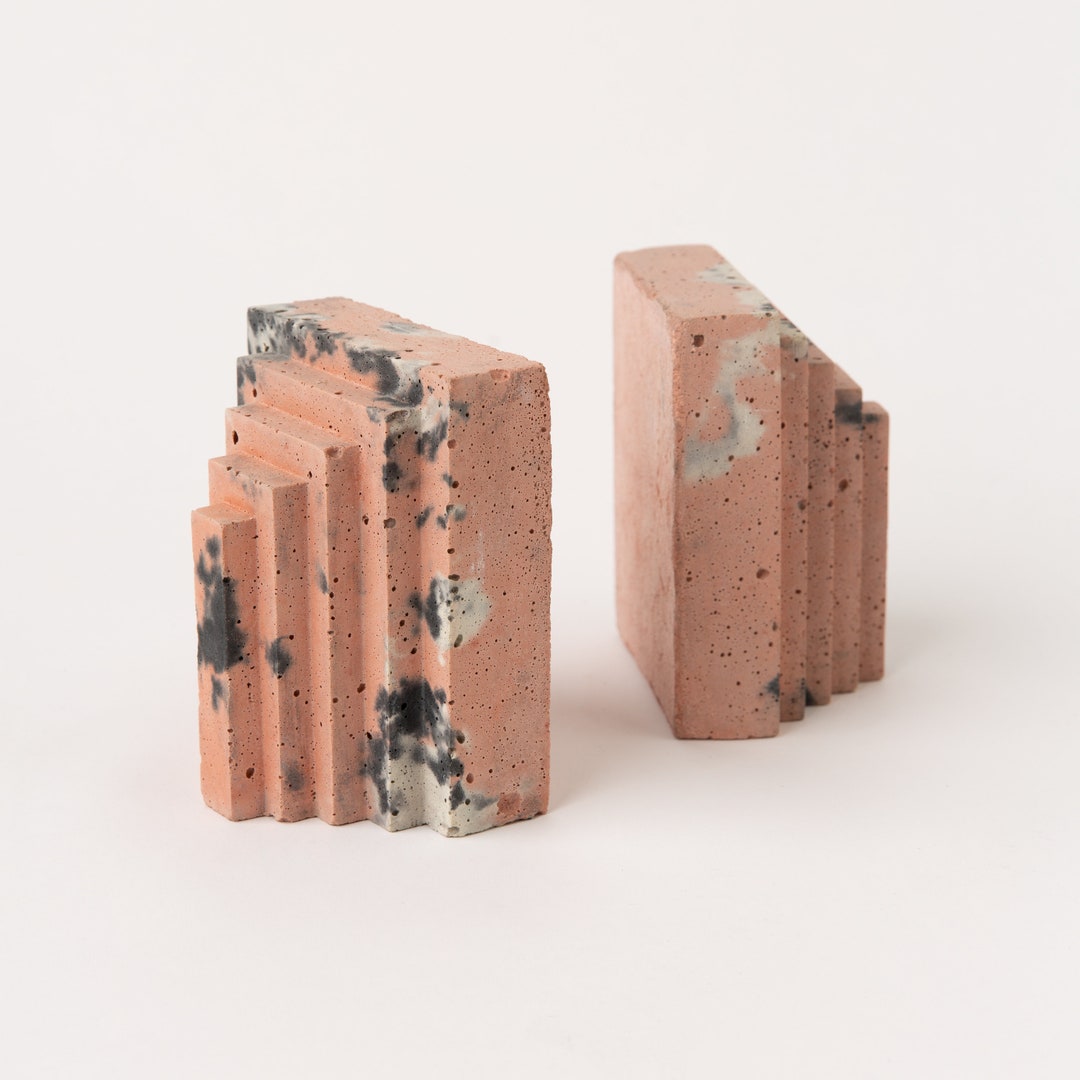 Concrete Bookends - Pair - Etsy UK