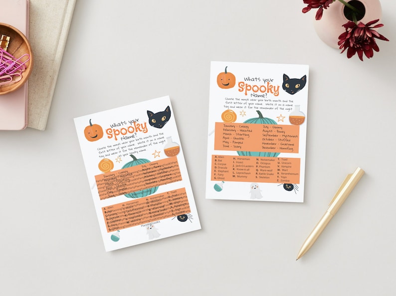 Dinner Party Games Spooky Names: Discover Your Spooky Alter Ego Fun ...