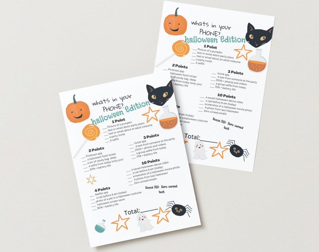 Dinner Party Games Haunted Phone Hunt: Spooky Halloween Edition Fun ...