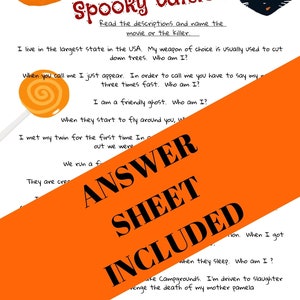 Dinner Party Games Who Am I Halloween Edition Engaging Guessing Game ...