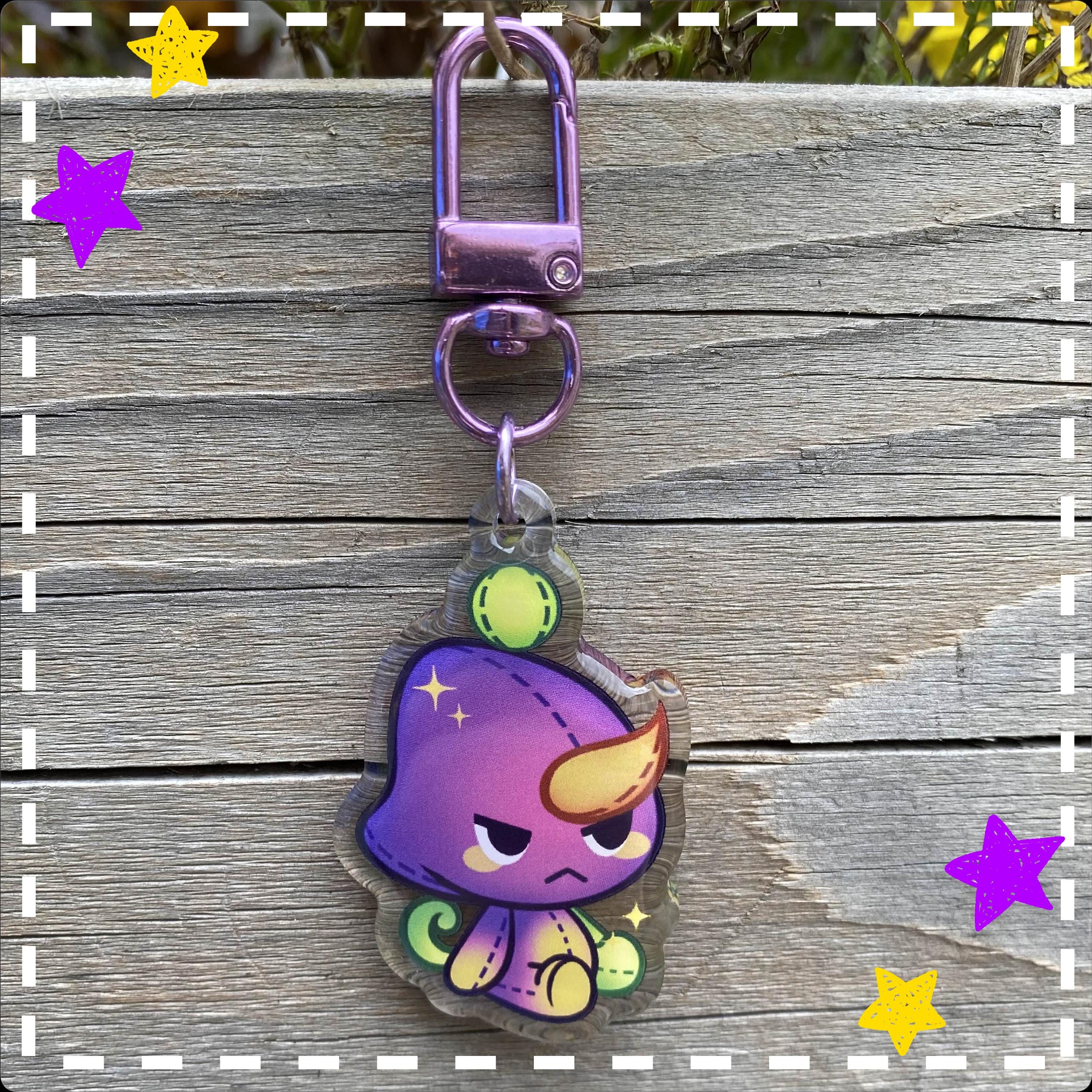 Knuckles, Espio, Vector and Charmy Chao Plush Acrylic Charm / Keychain ...