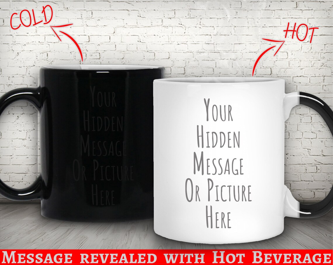 Personalized Hidden Message Magic Coffee Mug Secret Message - Etsy