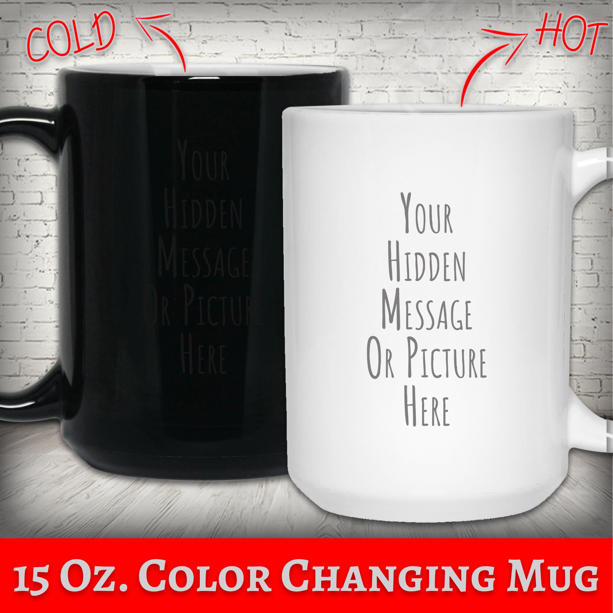 Personalized Hidden Message Magic Coffee Mug Secret Message - Etsy