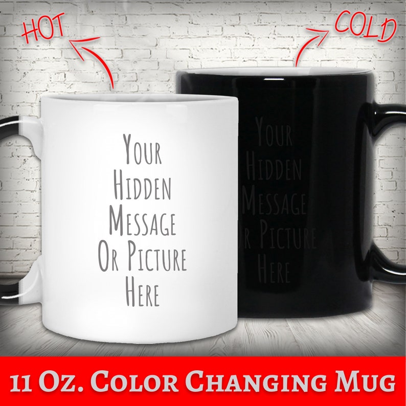 Personalized Hidden Message Magic Coffee Mug Secret Message - Etsy
