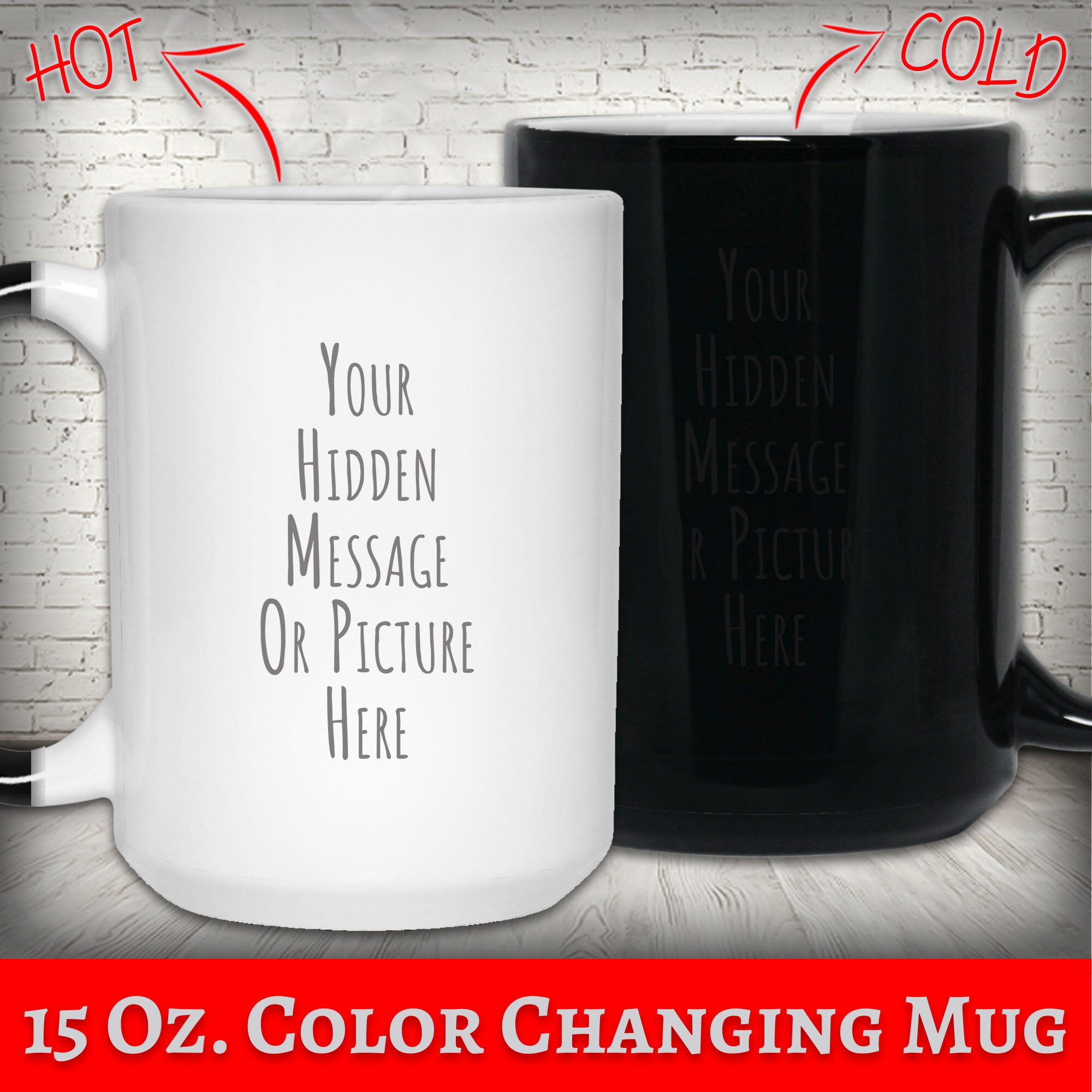 Personalized Hidden Message Magic Coffee Mug Secret Message - Etsy