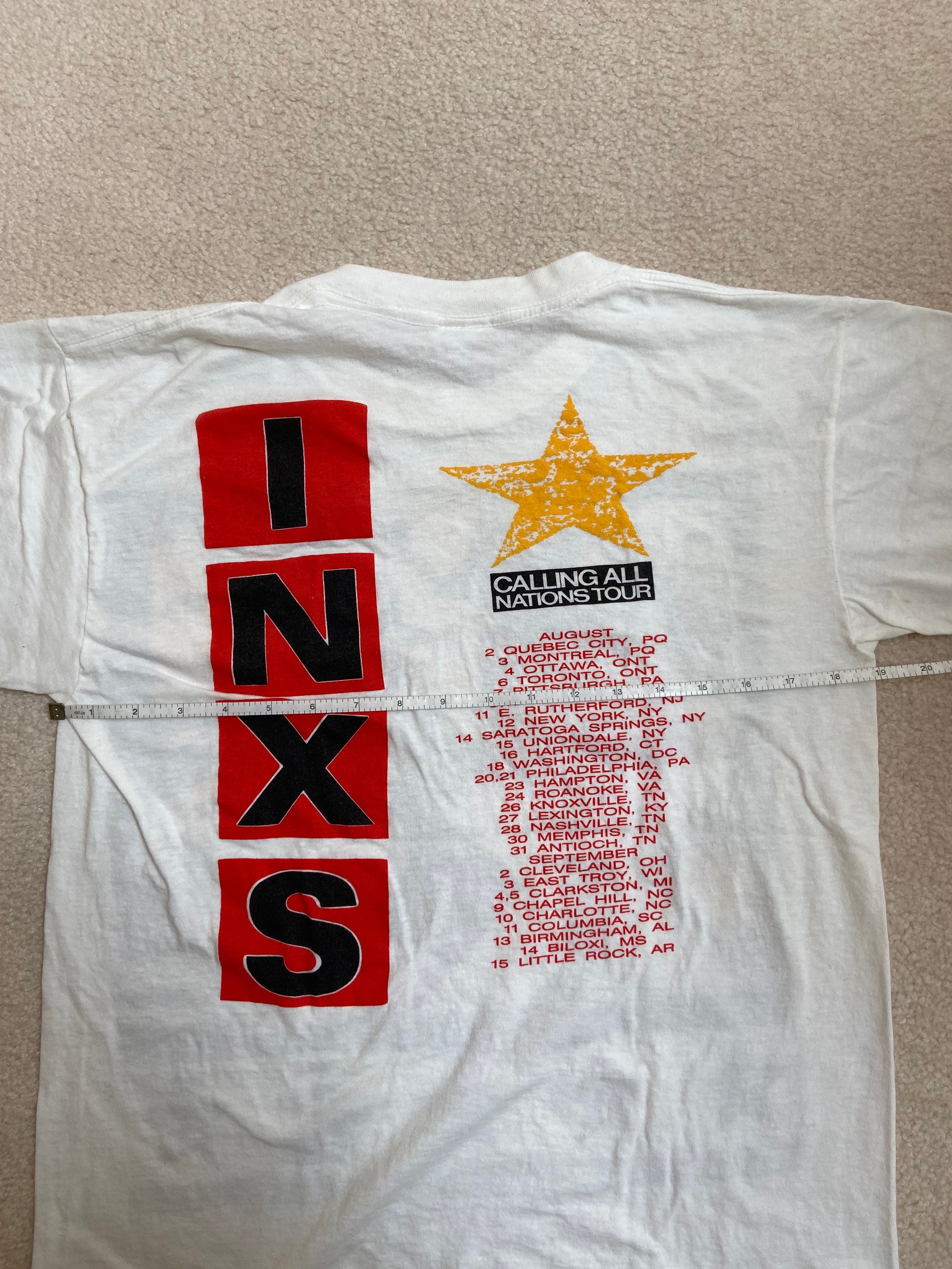 RARE Vintage INXS Calling All Nations 1988 Tour Shirt - Etsy