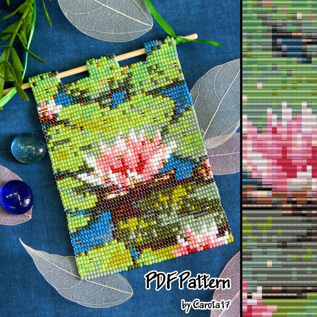 Lotus Beaded Picture PDF Pattern - Etsy