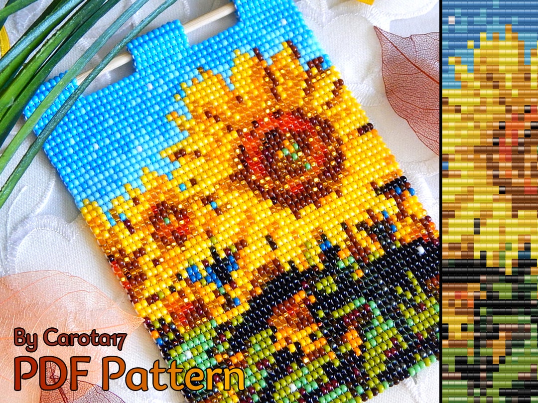 Sunflowers Beaded Picture PDF Pattern - Etsy