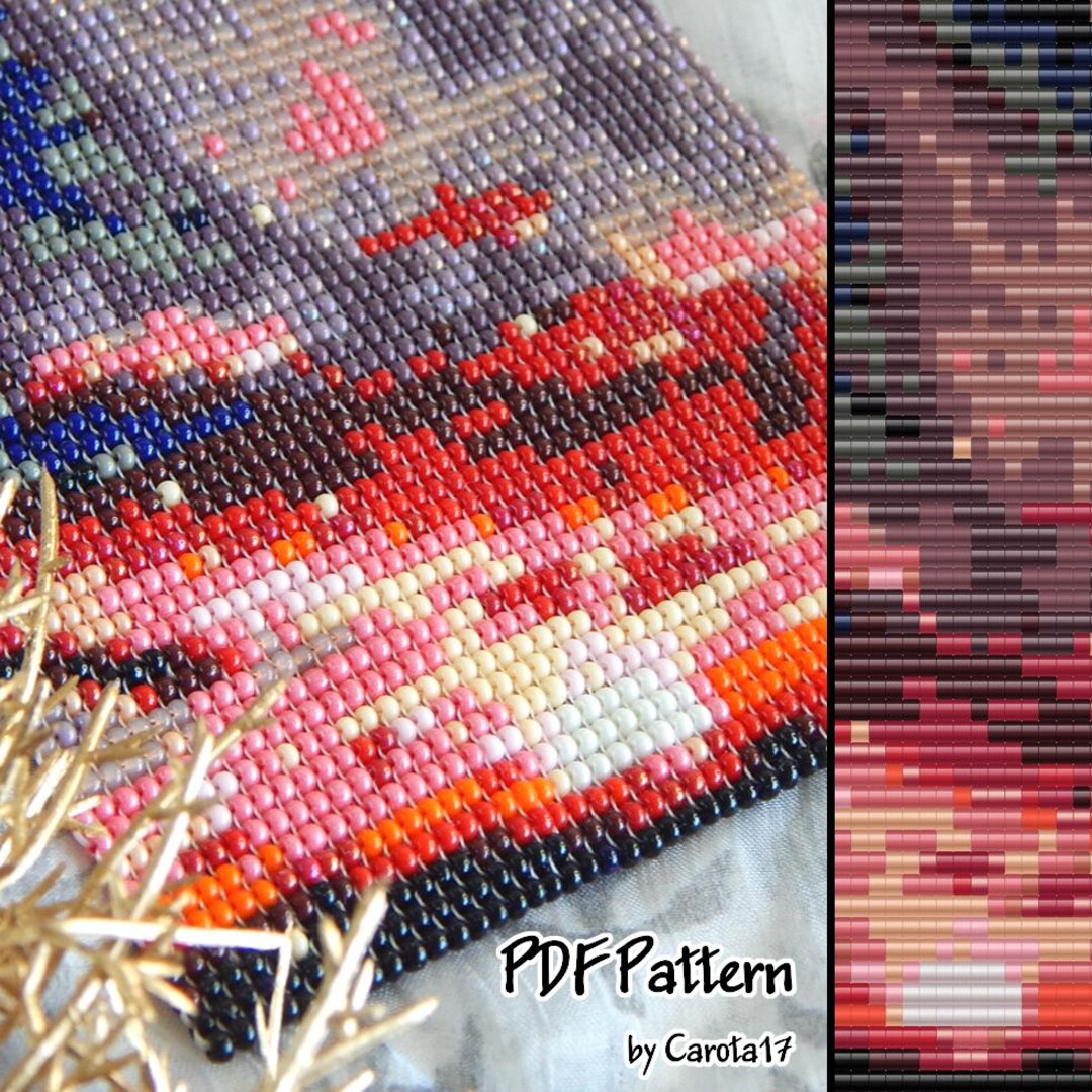 PDF Pattern Sunset Beaded Picture Tapestry - Etsy