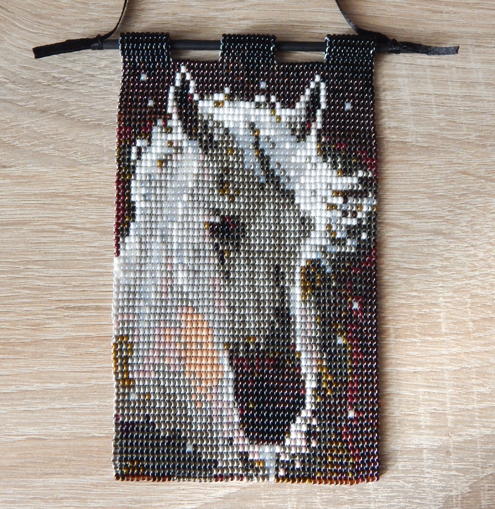 PDF Pattern Diagram Hoss Bead Painting White Horse Beaded Picture Do It ...