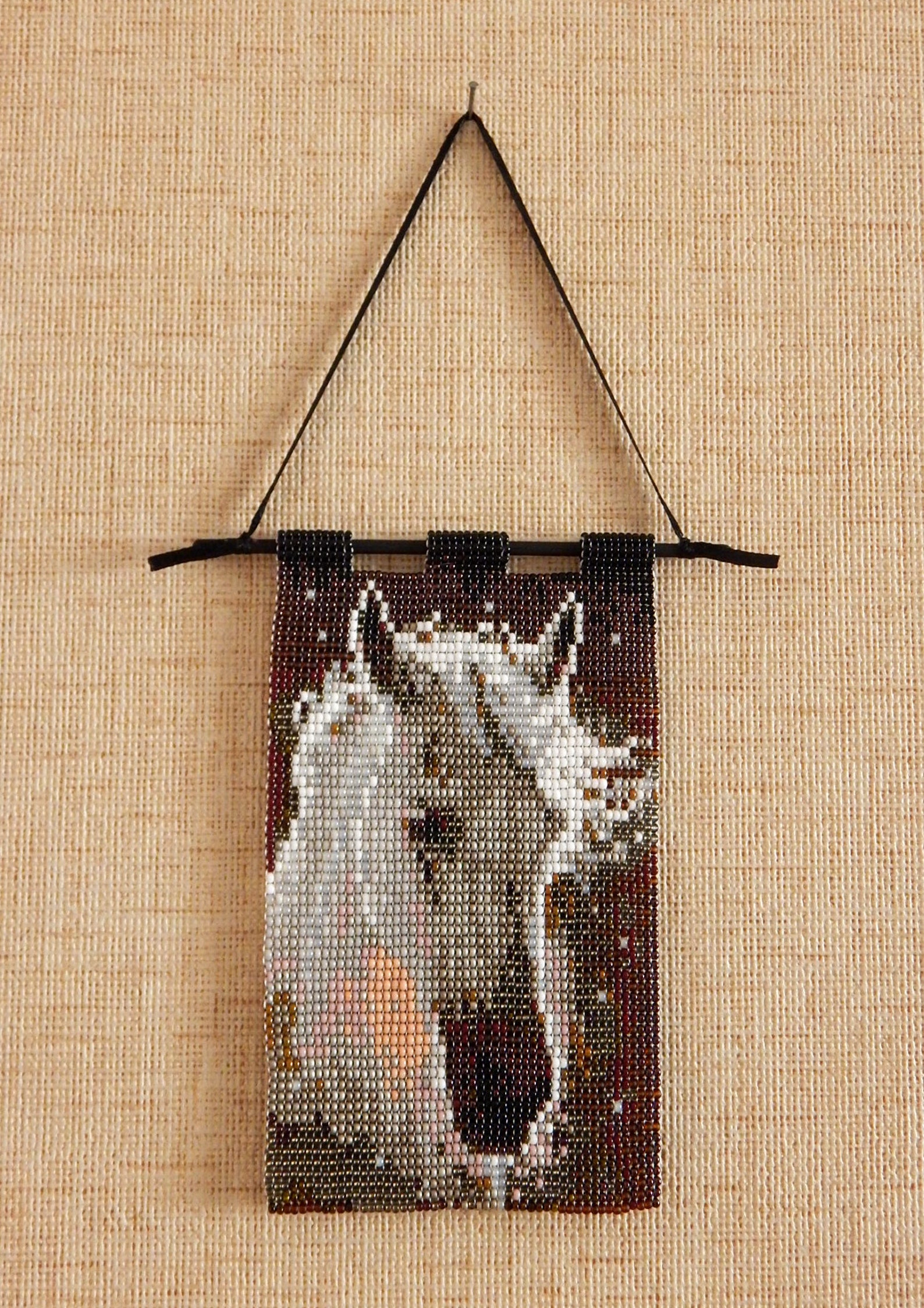 PDF Pattern Diagram Hoss Bead Painting White Horse Beaded Picture Do It ...