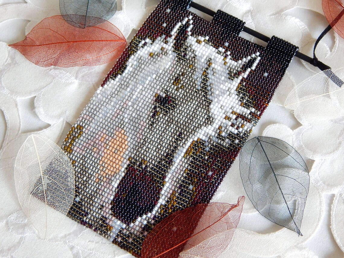 PDF Pattern Diagram Hoss Bead Painting White Horse Beaded Picture Do It ...