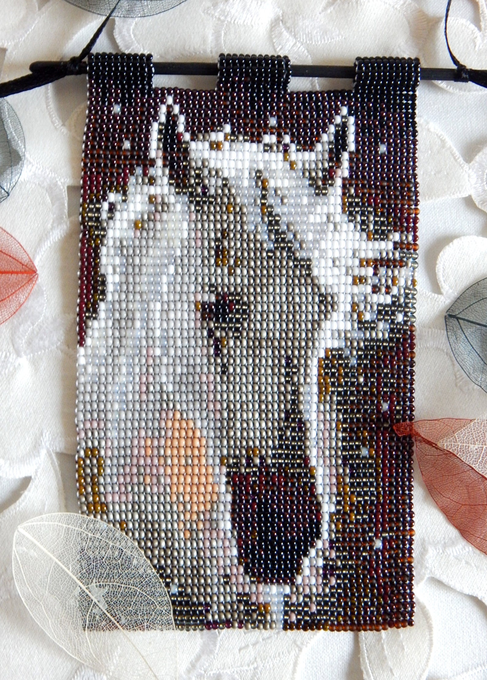 PDF Pattern Diagram Hoss Bead Painting White Horse Beaded Picture Do It ...