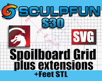 Creality Falcon 2 Grid /feet/lightburn/svg/stl Files digital - Etsy